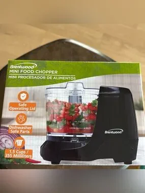 Brentwood | Kitchen | Brentwood Black Mini Food Chopper Compact Kitchen ...
